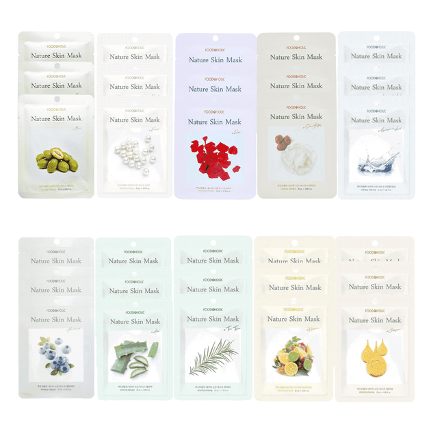 Foodaholic Nature Skin Mask Set (30 PCS)